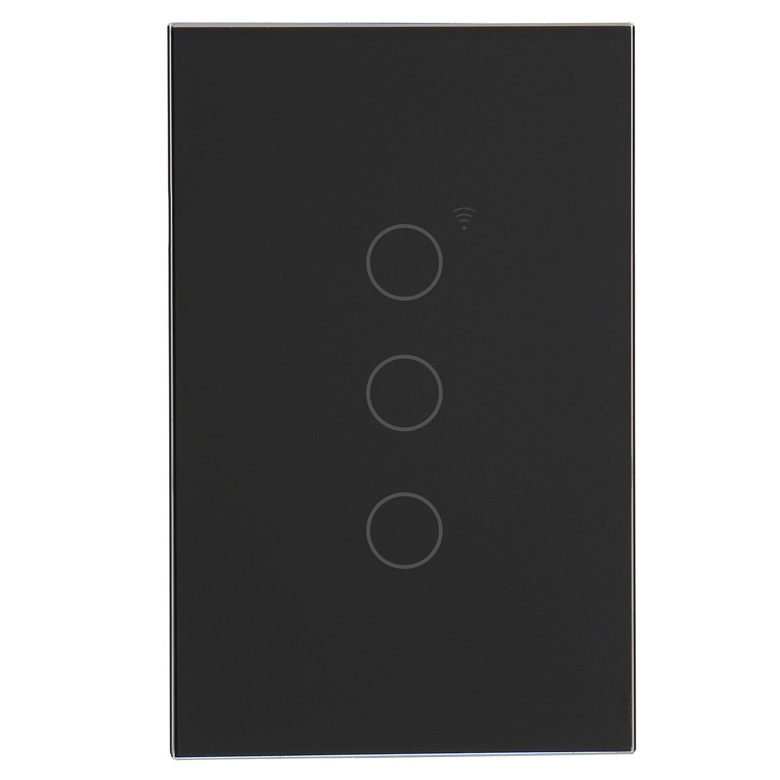 Wengart Smart Wall Touch Light Switch 2.4GHz WiFi AC125V 10Amp,3Gang B